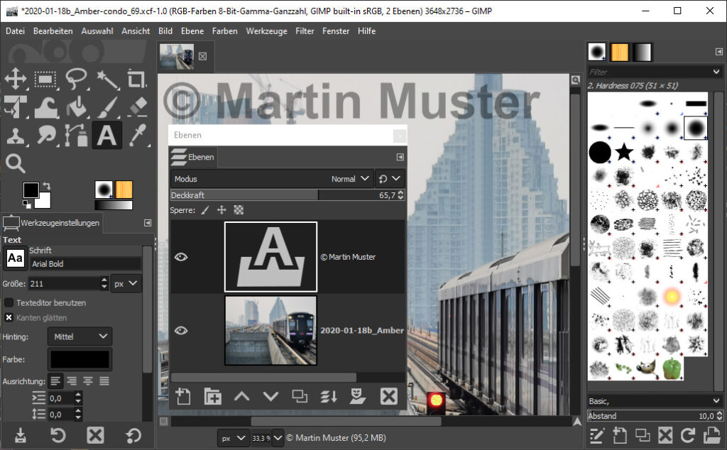 Wasserzeichen erstellen & Fotos schützen