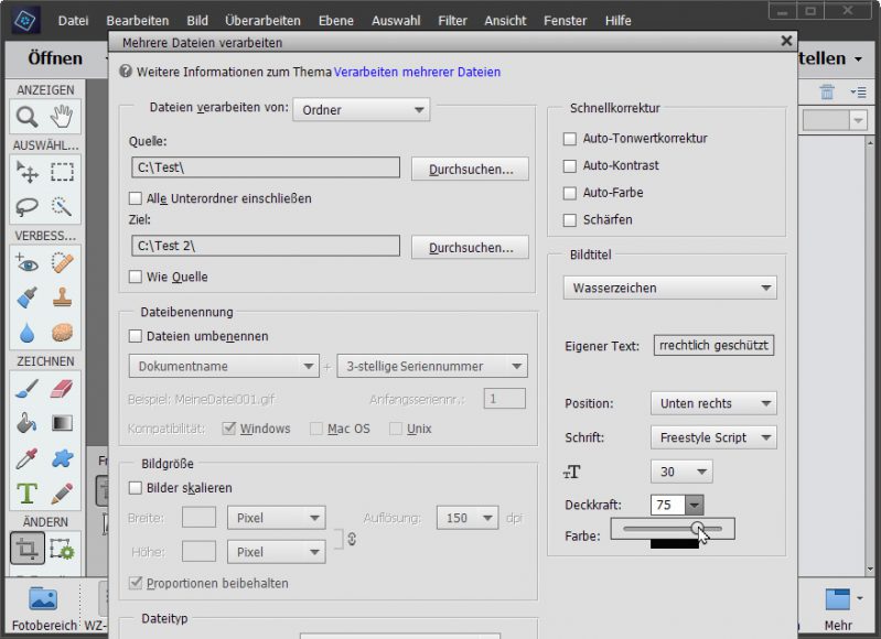 Wasserzeichen erstellen & Fotos schützen